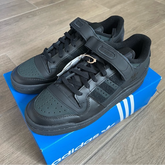 adidas | Shoes | Adidas Forum Low Triple Black | Poshmark
